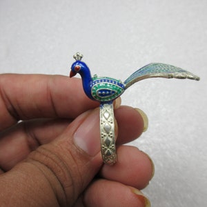 Mina Karigari Peacock Ring for Women, Traditional Ring, Free Size Ring ...