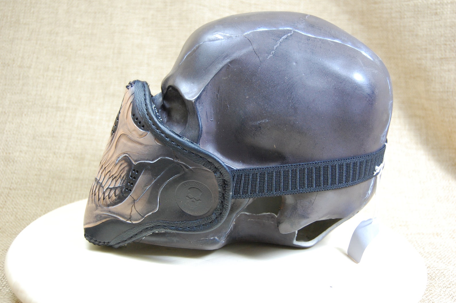 Leather Face Mask for Motorcycles / Leather Motorcycle Face Mask ...