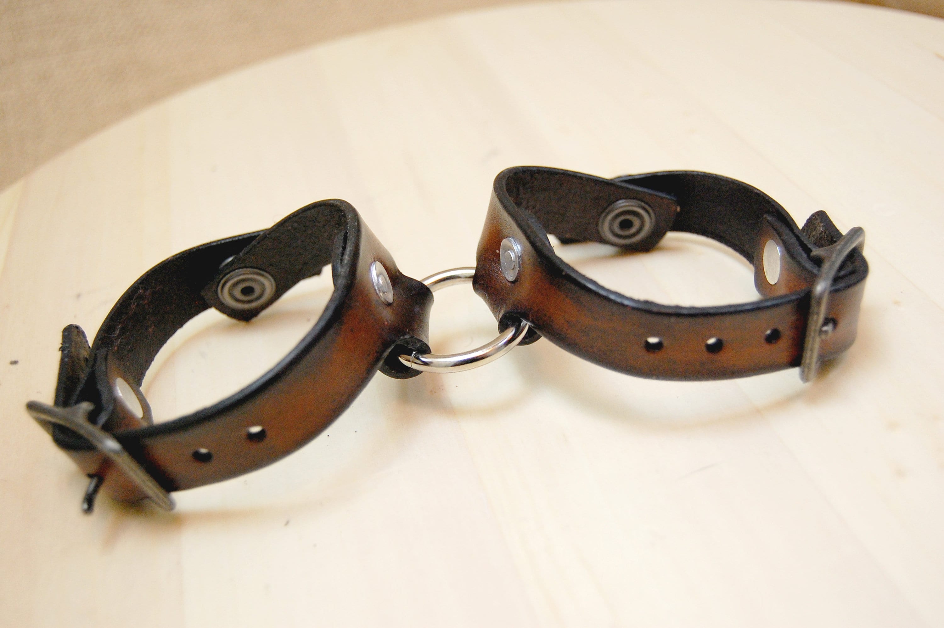 Discreet Restraint Leather Bracelet ,transformable Leather Restraint ...