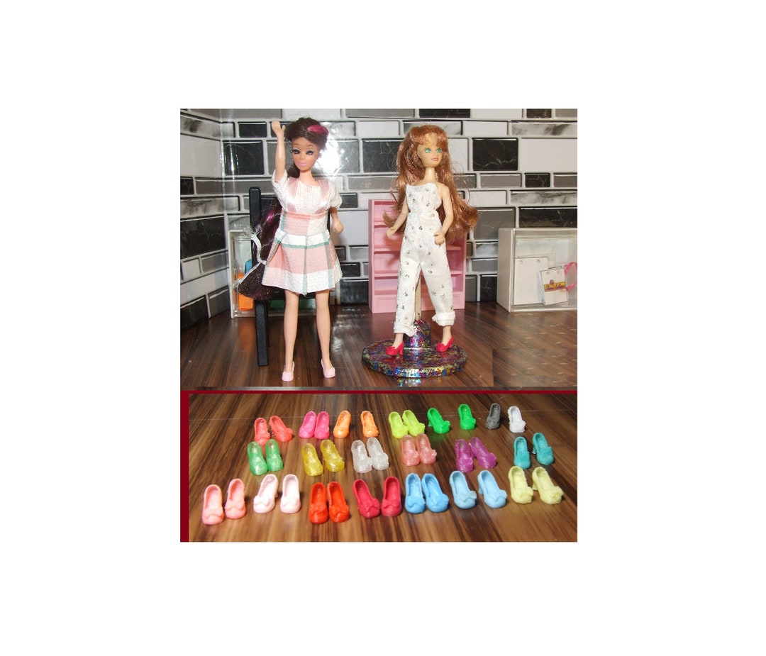 BOW TOE Shoes for Topper Dawn Checkerboard JPI Starr Pippa Clone Doll ...