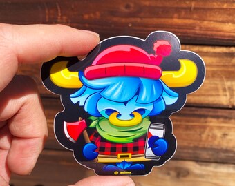 Blue Ox Sticker - Etsy