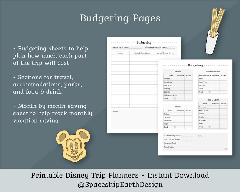 Magical Trip Planning Pages | Magical Vacation | Printable Pages ...
