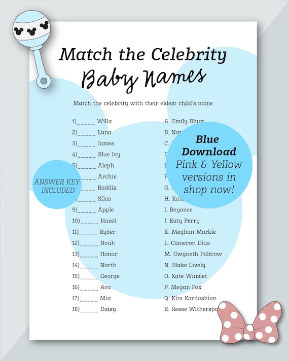 Celebrity Baby Names Game 60 Photos - Moonagedaydream.film