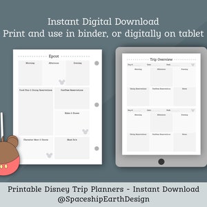 Magical Trip Planning Pages | Magical Vacation | Printable Pages ...