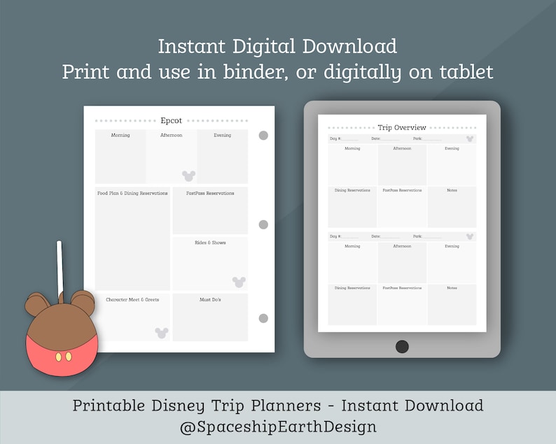 Magical Trip Planning Pages | Magical Vacation | Printable Pages ...