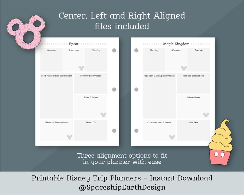 Magical Trip Planning Pages | Magical Vacation | Printable Pages ...