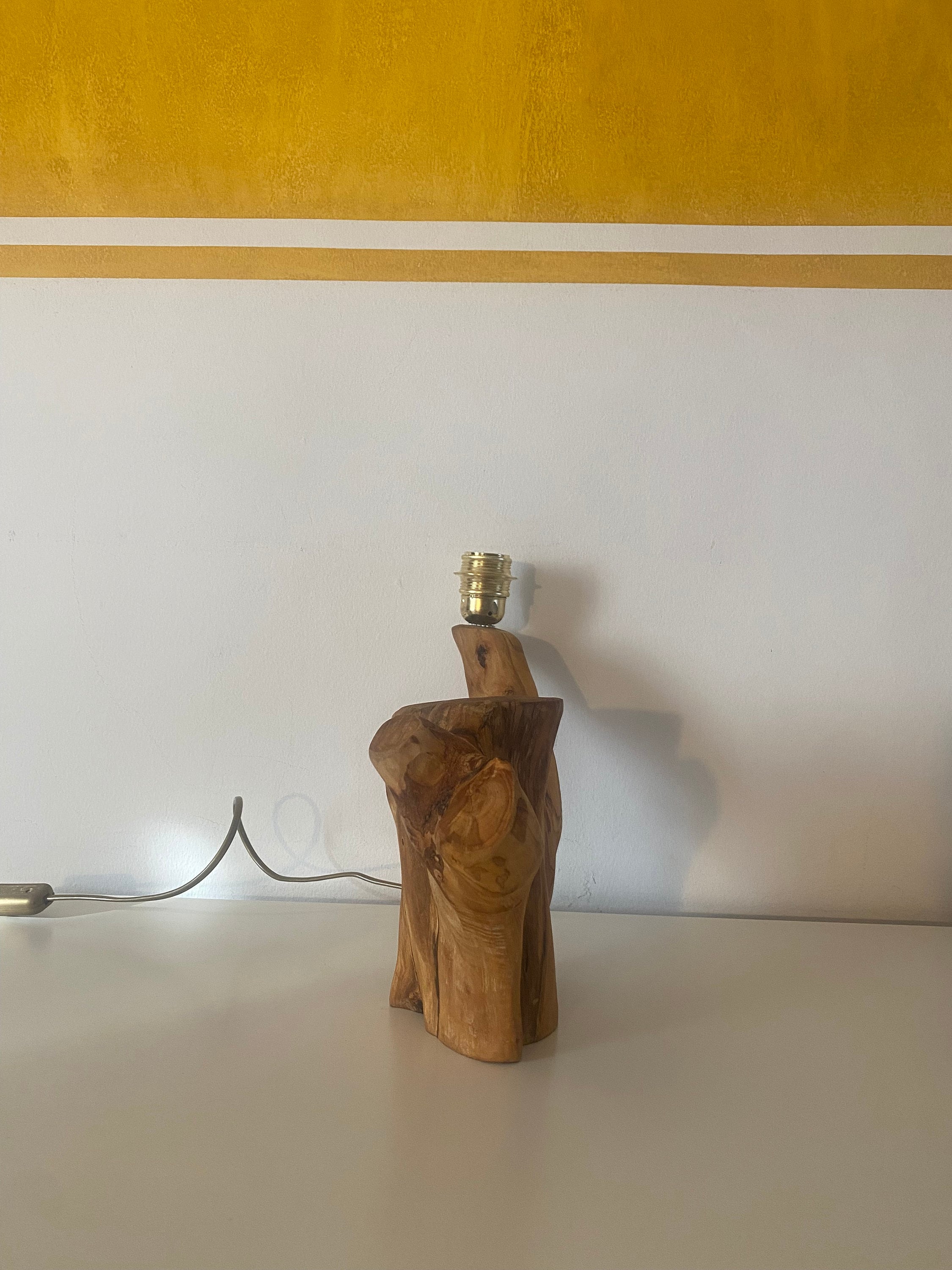 Free Standing Wooden Rustic Olive Tree Table Lamp - Etsy