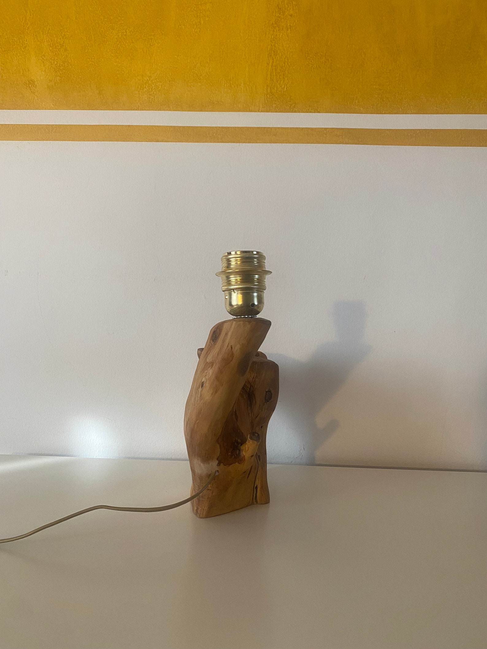 Free Standing Wooden Rustic Olive Tree Table Lamp - Etsy