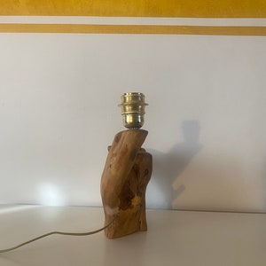 Free Standing Wooden Rustic Olive Tree Table Lamp - Etsy