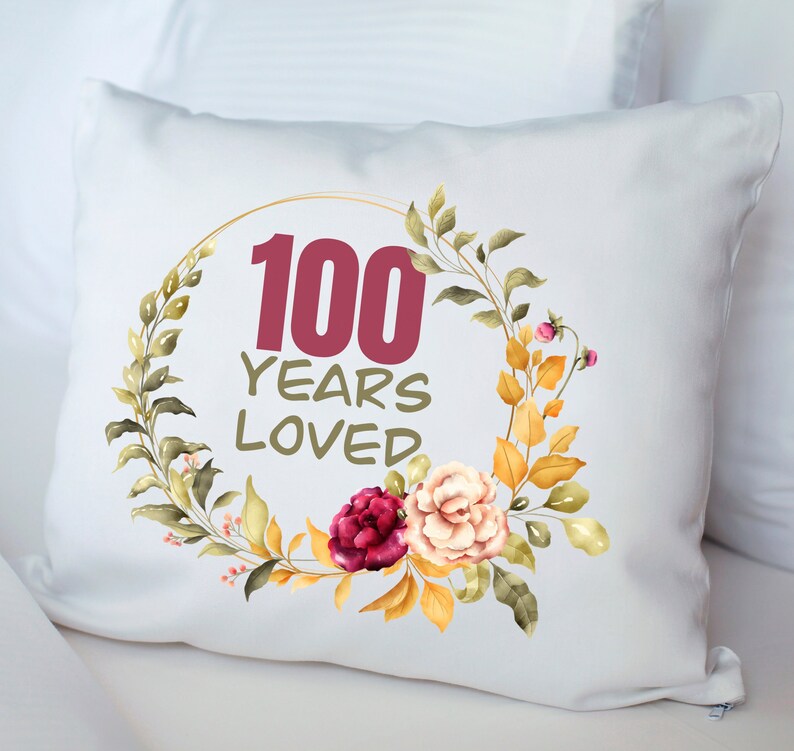 100 Years Loved Svg 100th Birthday Svg 100 Years Old - Etsy