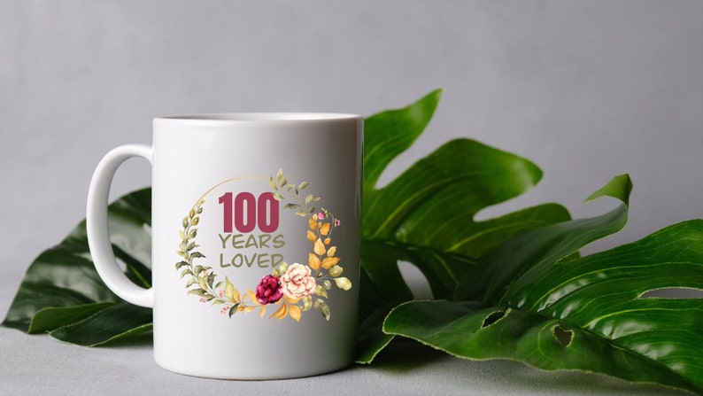 100 Years Loved Svg 100th Birthday Svg 100 Years Old - Etsy