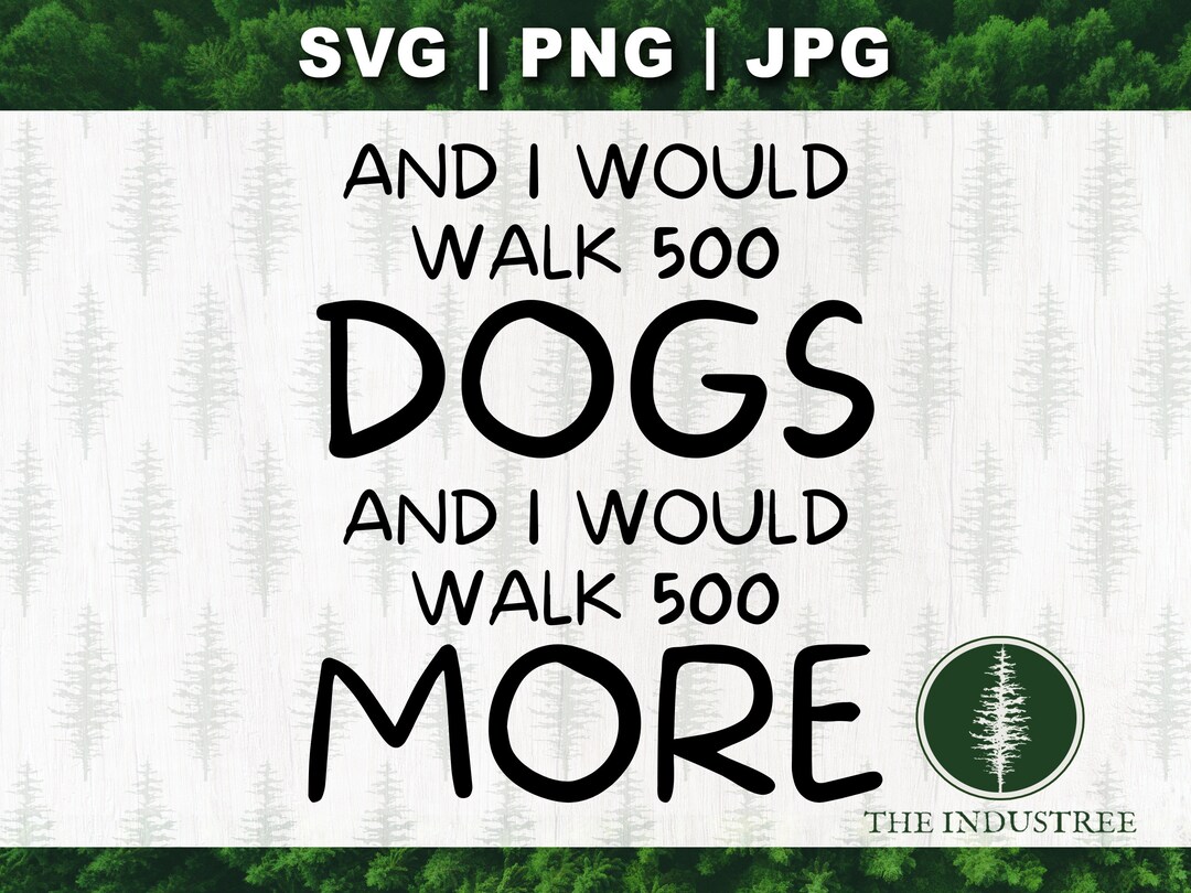 Dog Walker SVG for Pet Lovers, Funny Dog Cut File for Cricut, Walk the ...