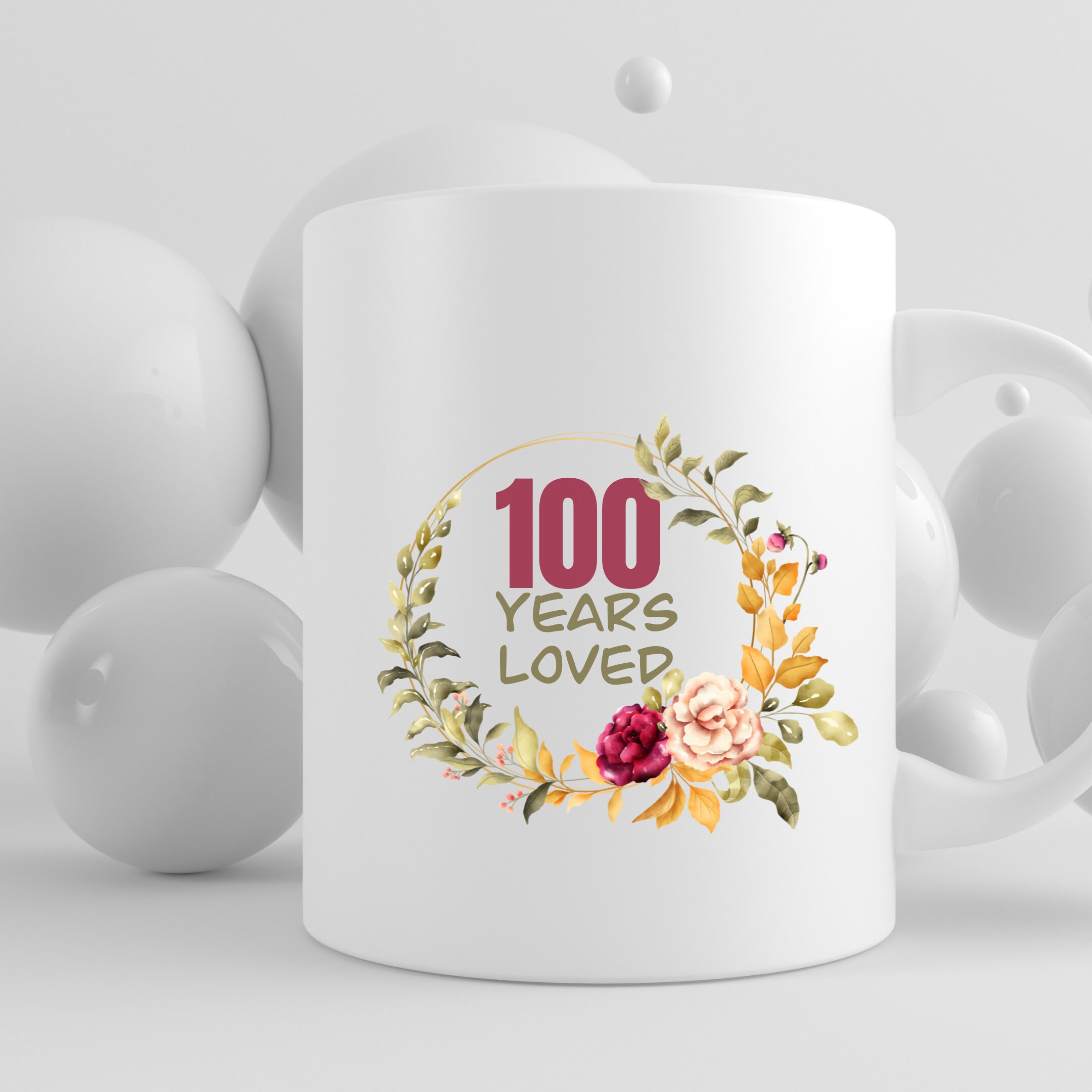100 Years Loved Svg 100th Birthday Svg 100 Years Old - Etsy