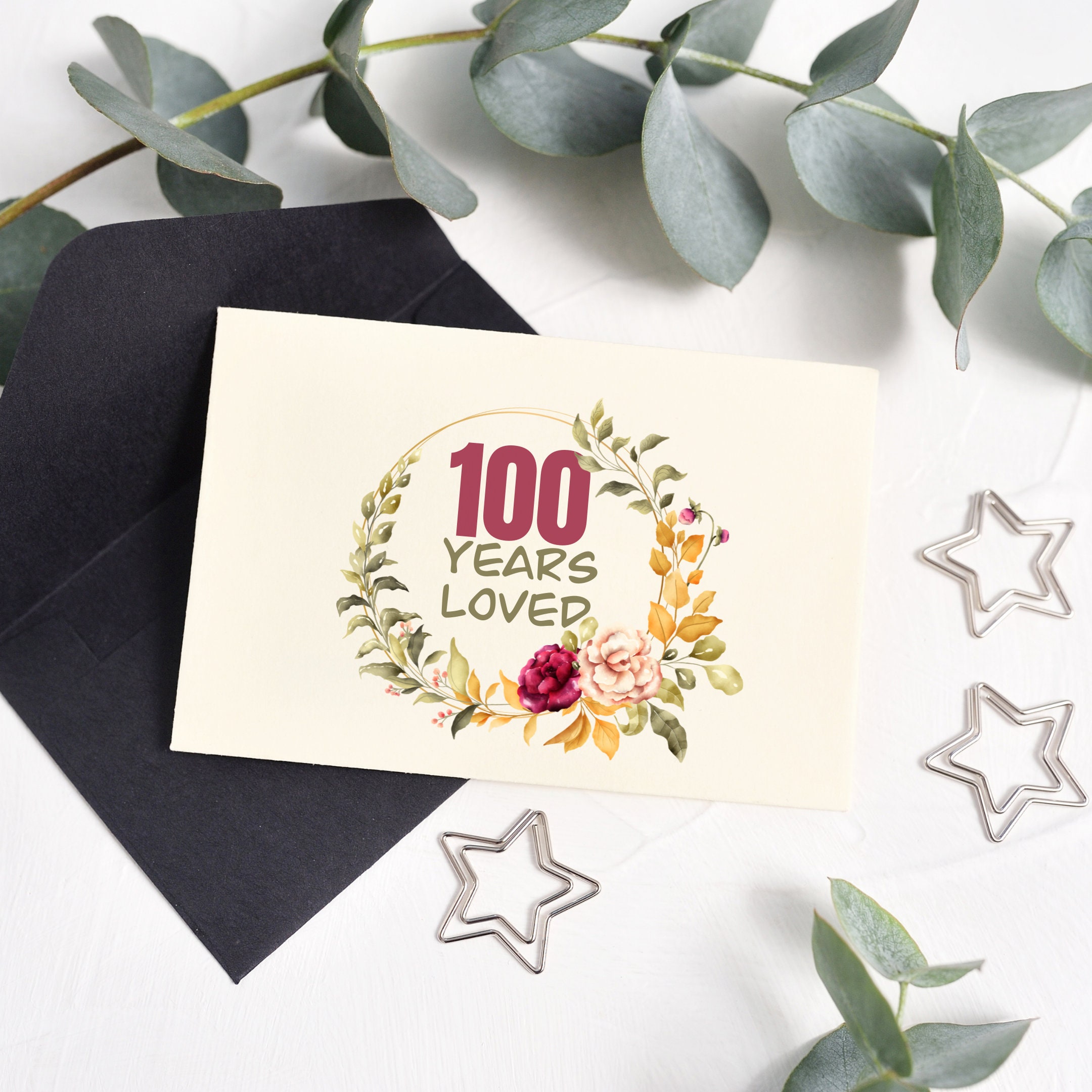 100th Birthday SVG, Centenarian Shirt Gift, 100 Years Loved Design - Etsy