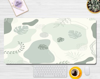 Boho Pastel Abstract Desk Mat, Boho Desk Mat, Cute Desk Mat, Mouse Mat ...