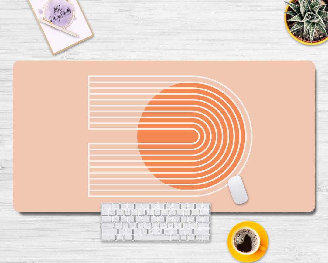 Boho Rainbow Desk Mat Cute Kawaii Desk Mat Extra Large Desk - Etsy