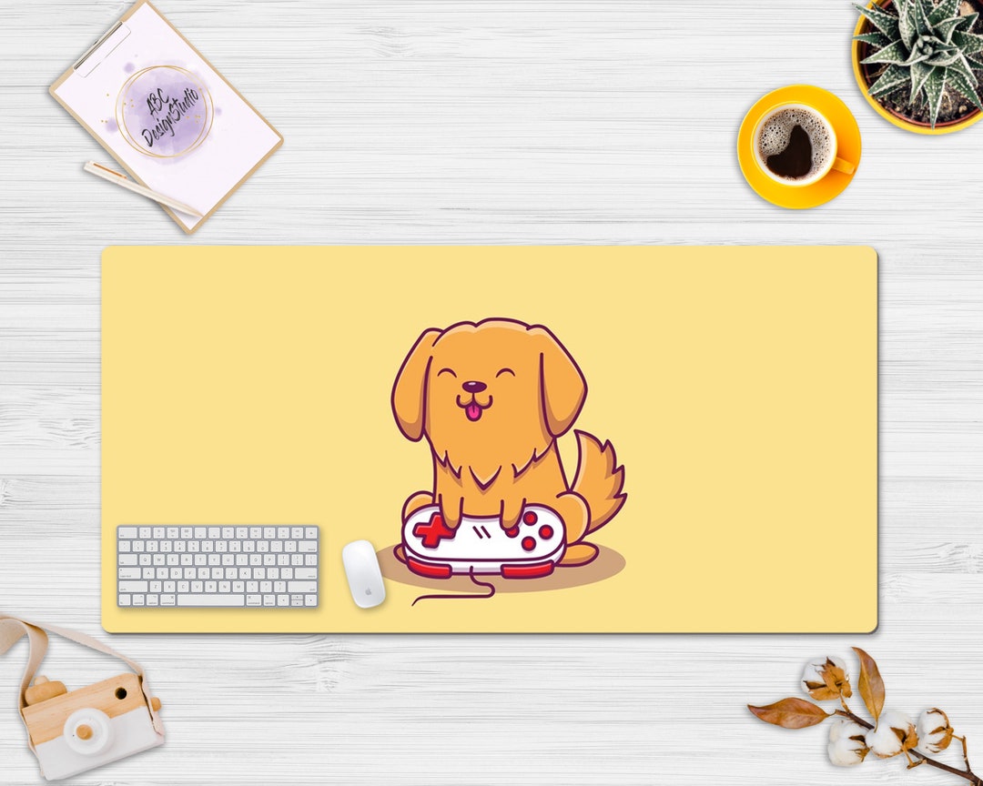 Cute Dog Gaming Large Mouse Pad, Gaming Desk Mat, Mouse Pad Cute Large ...