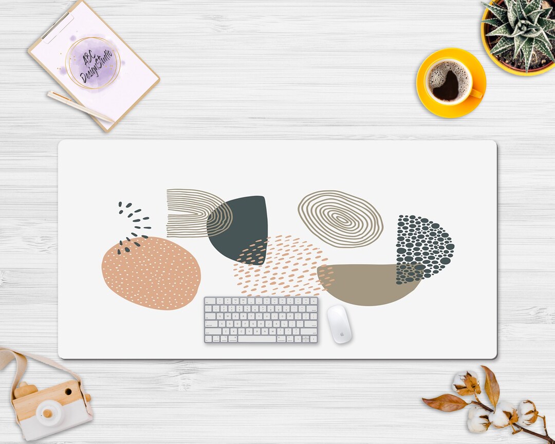 Colorful Boho Desk Mat, Cute Desk Mat, Extra Large Desk Mat, Gaming ...