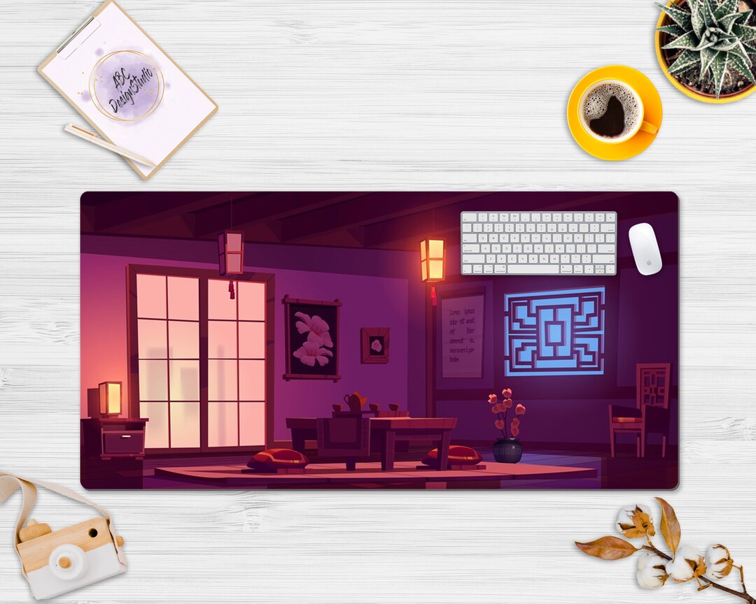 Cute Chinese Living Room Desk Mat, Extra Large Desk Mat, Gaming Mouse ...