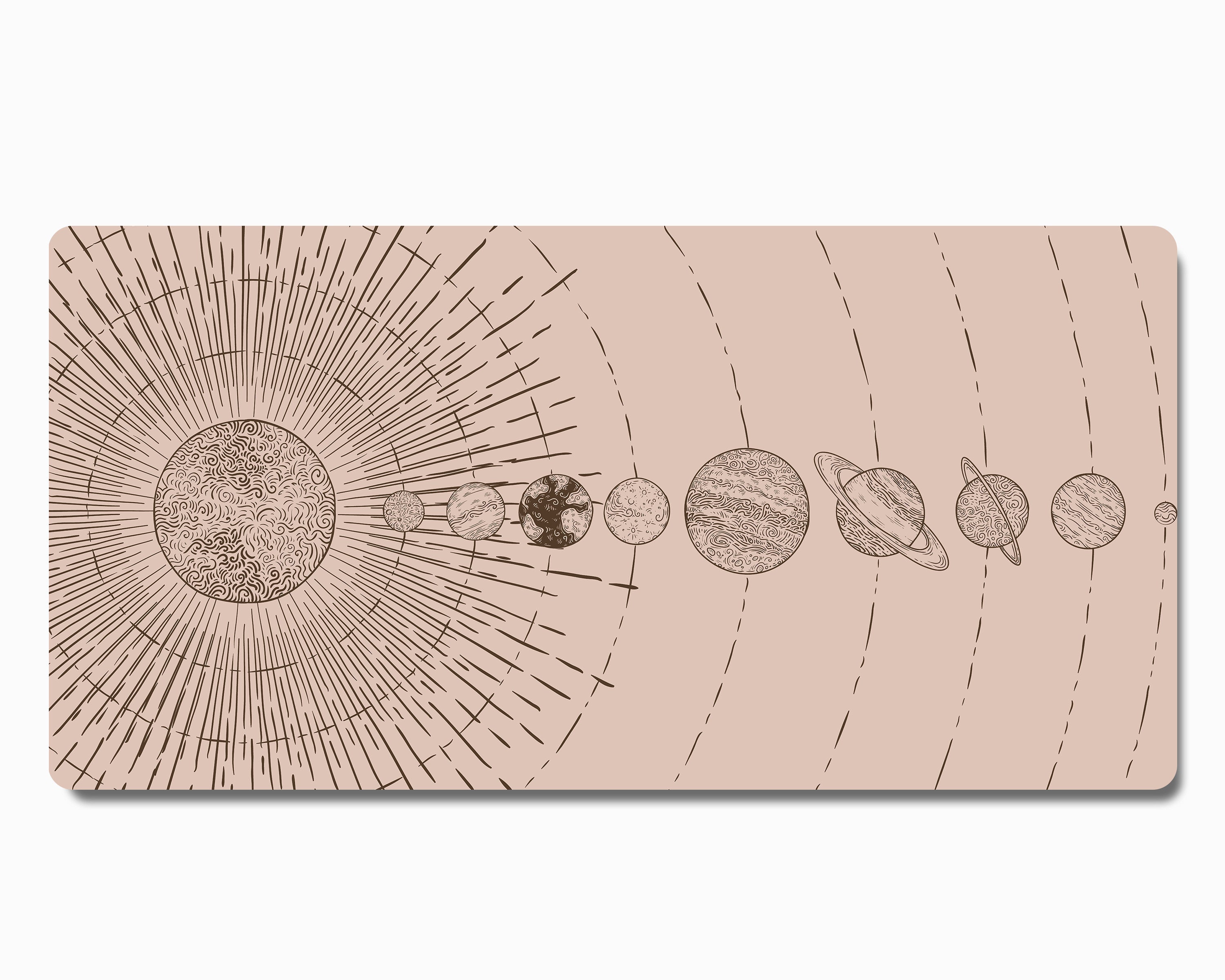 Mysterious Planets Orbital Desk Mat Extra Large Desk Mat | Etsy