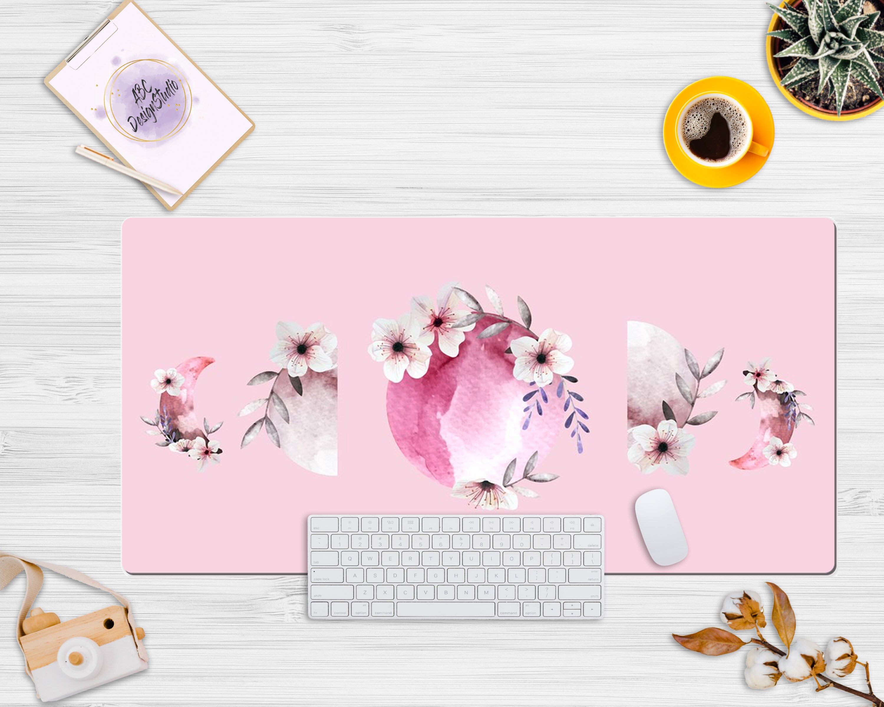 Pink Desk Pad Extra Large Mousepad Cute Cute Mousepad Art - Etsy