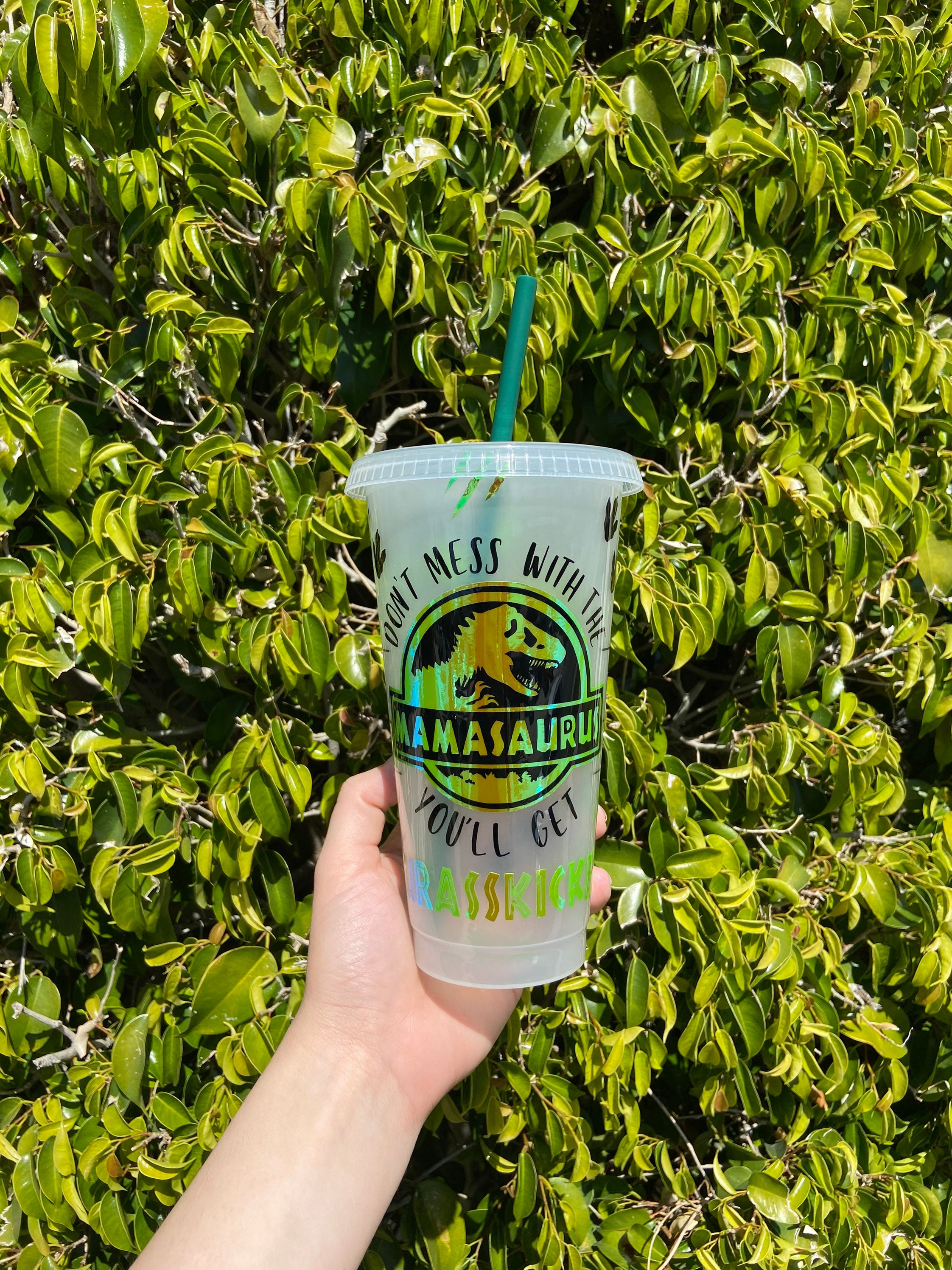 Jurassic Park Starbucks Reusable Cup Mamasaurus Cup | Etsy