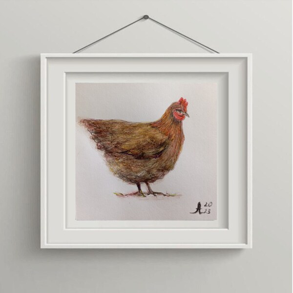 Chicken Artwork - Etsy