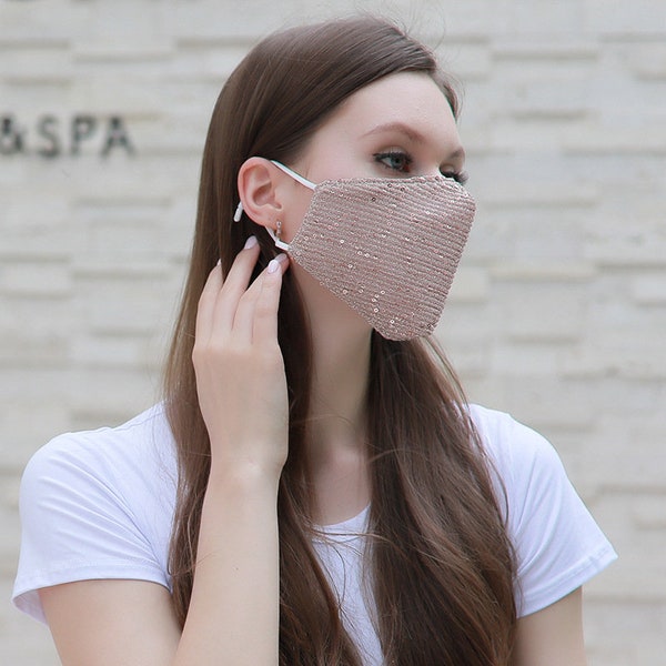 Sequin Mask - Etsy