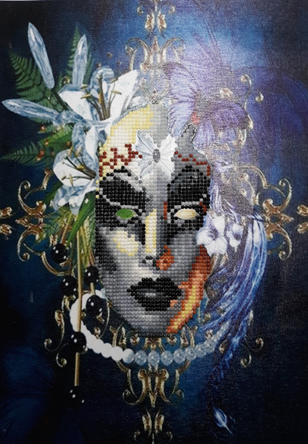 Mask Completed 5D Diamond Painting - Etsy