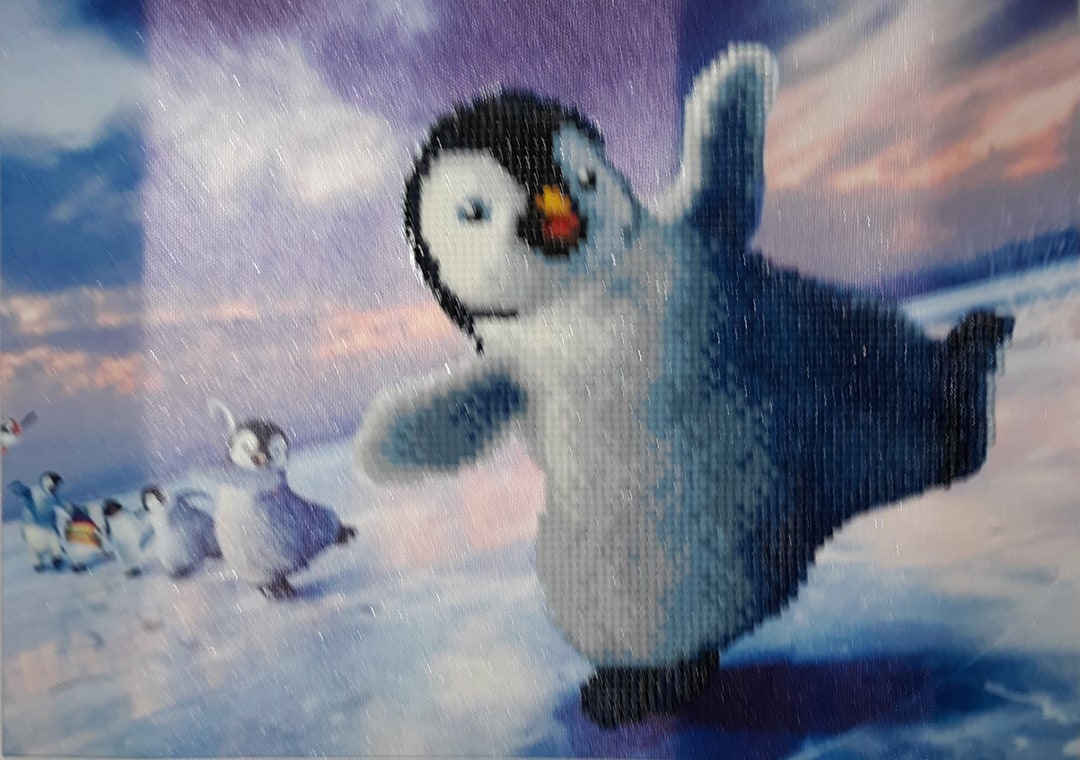 Penguins Completed 5D Diamond Painting - Etsy