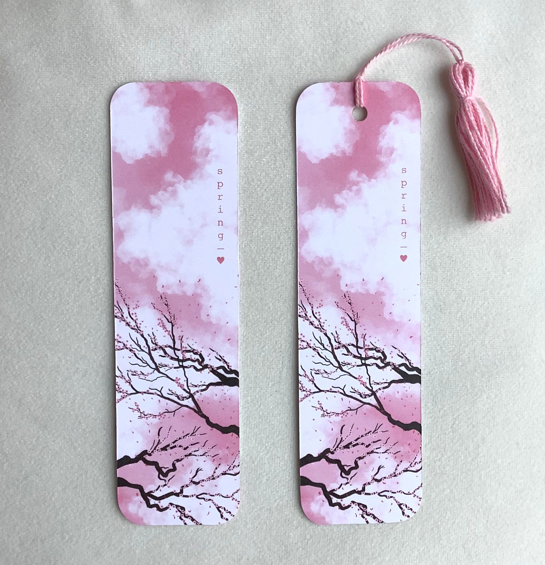 Four Seasons Bookmarks Set of 4 Spring Summer | Etsy