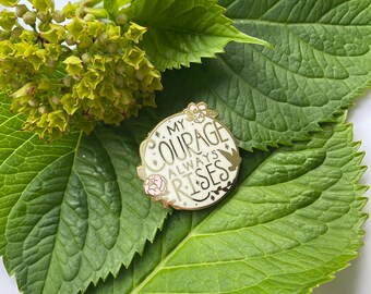 Courage Pin Badge - Etsy