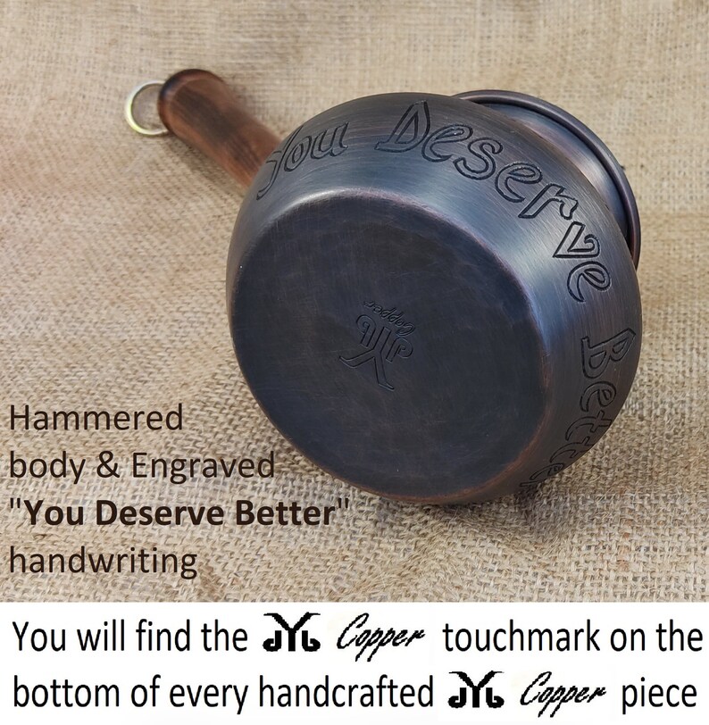 Thickest Gorgeous Hammered Copper Antique Copper Coffee Pot Turkish ...
