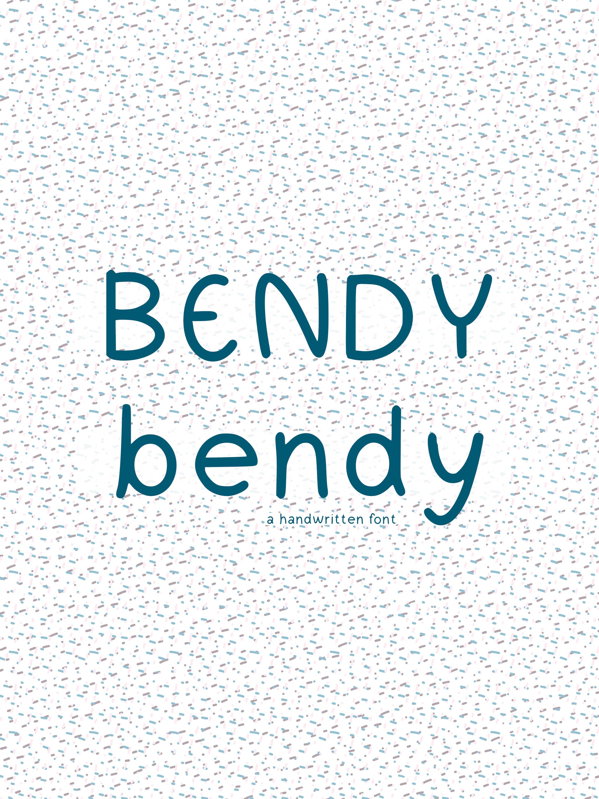 Bendy Font | Etsy