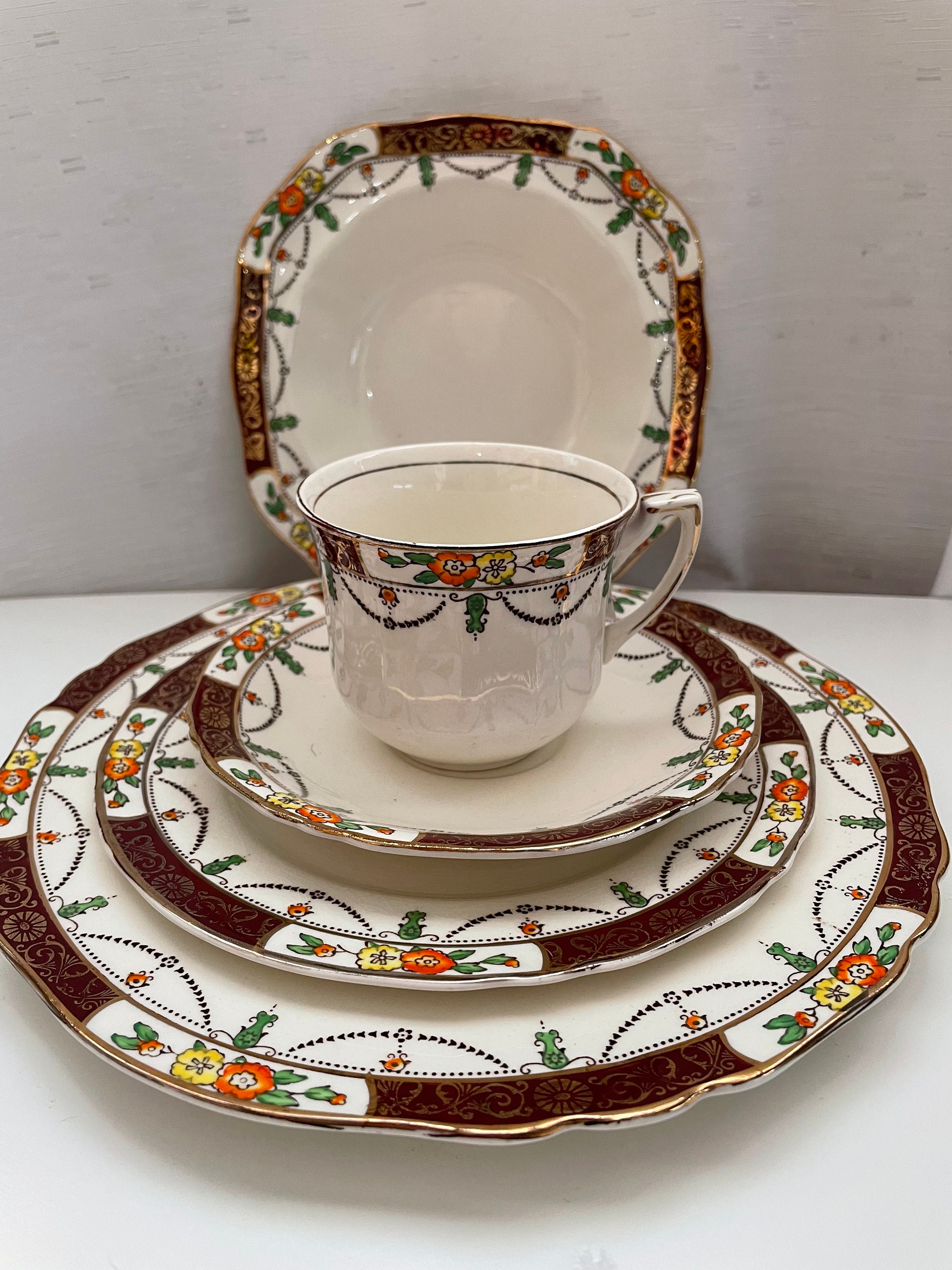 Art Deco Alfred Meakin Solway Dinner Set for One - Etsy Australia