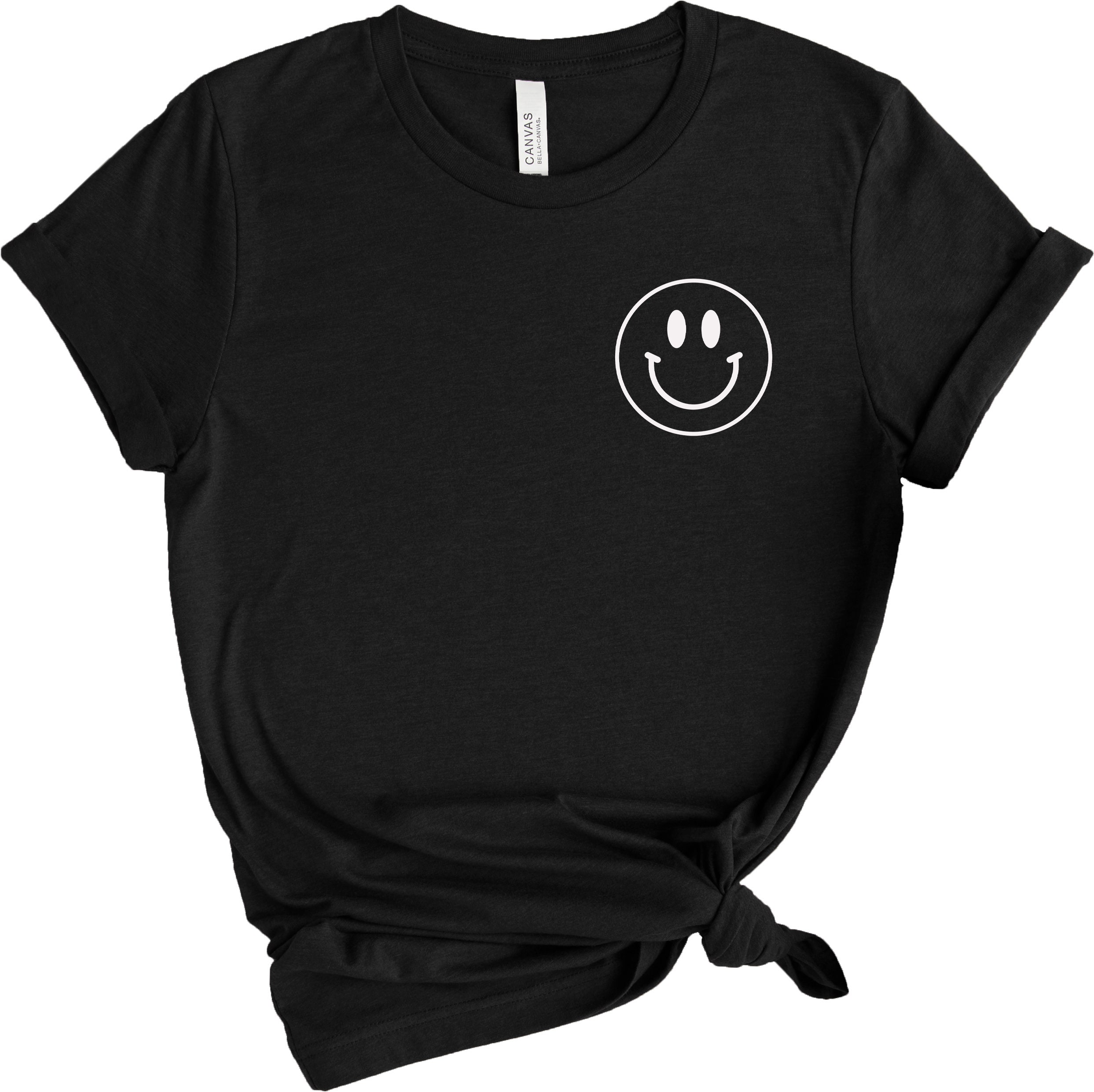 Pocket Smiley Face Shirt Smiley Face T-shirt Smile Shirt | Etsy