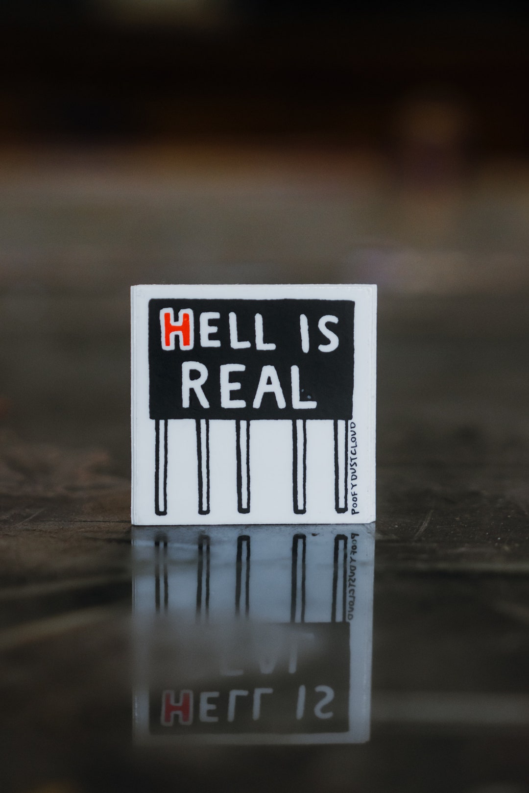 Hell is Real Billboard Sticker - Etsy