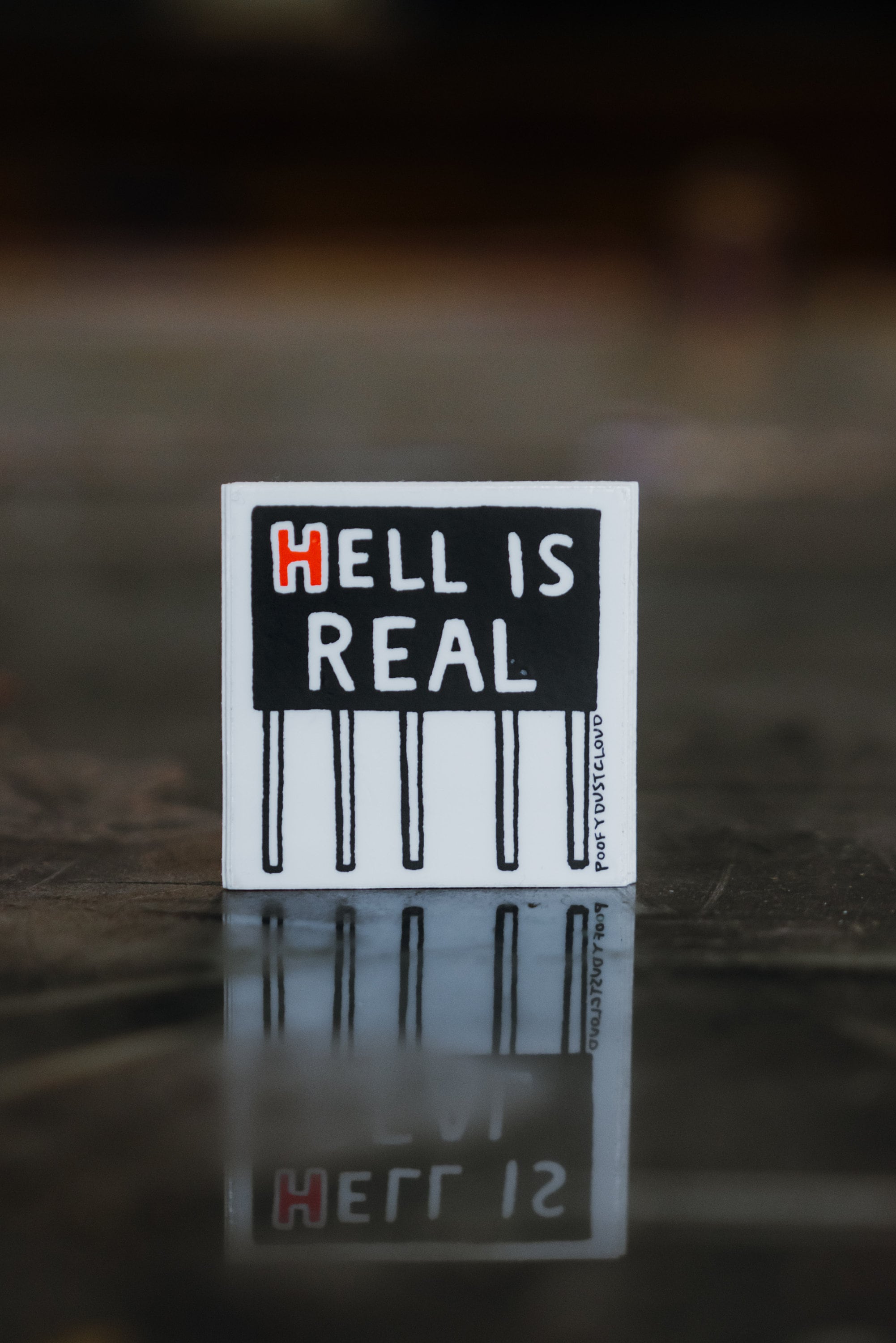 Hell is Real Billboard Sticker - Etsy