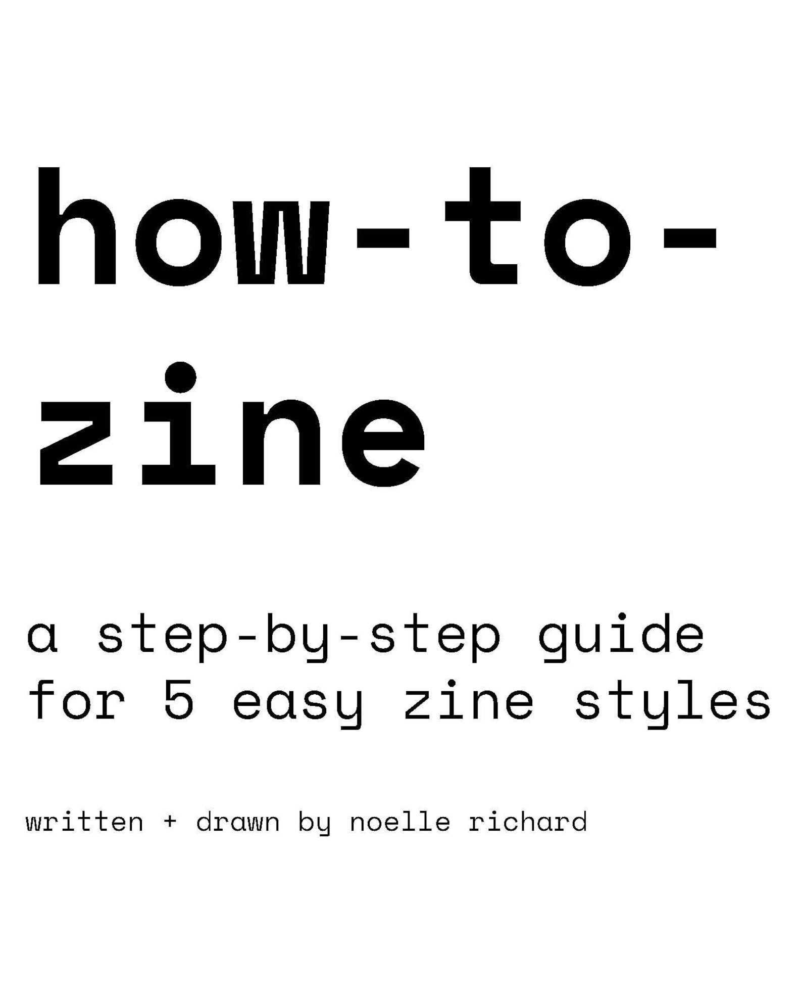DIGITAL PDF DOWNLOAD How-to-zine Zine-making Kit With Templates and ...