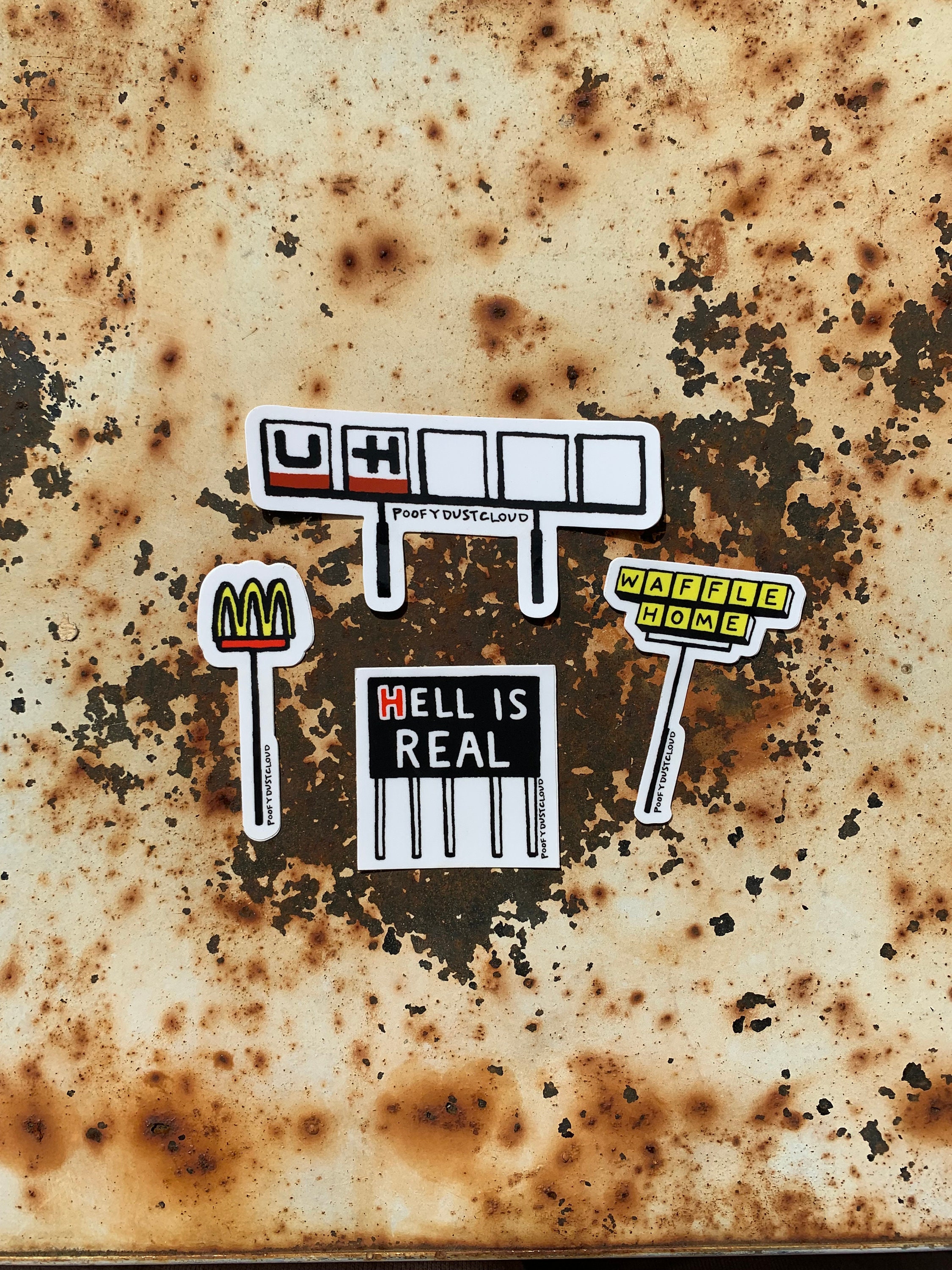 Hell is Real Billboard Sticker - Etsy