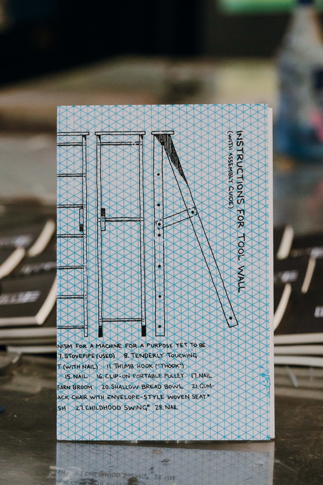 Instructions for Tool Wall Diagram Zine With 2-color Screen Printed ...