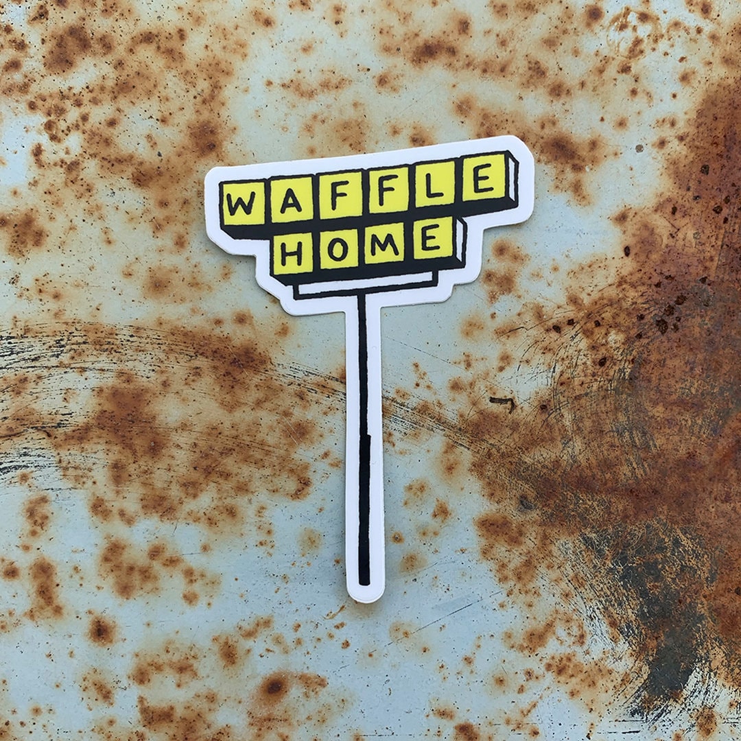 Waffle House / Waffle Home Sign Sticker - Etsy