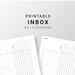 Printable Inbox A5 Size Inbox Planner Inserts Inbox Tracker - Etsy