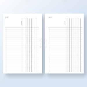 Inbox Planner Inserts Half Letter, Inbox Tracker Printable Templates ...