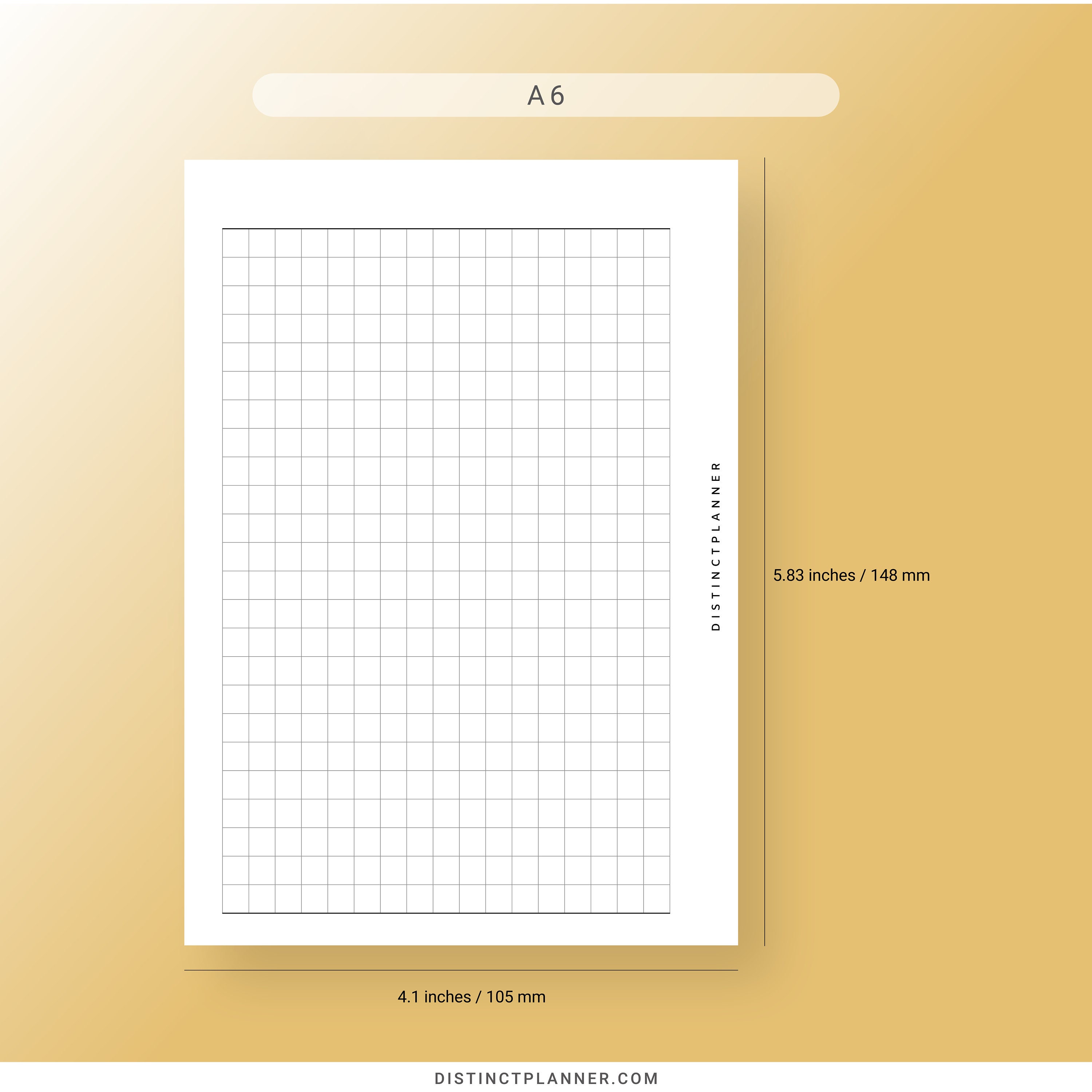 Printable Notes Inserts Bundle, Planner Note Page Inserts, Square Grid ...