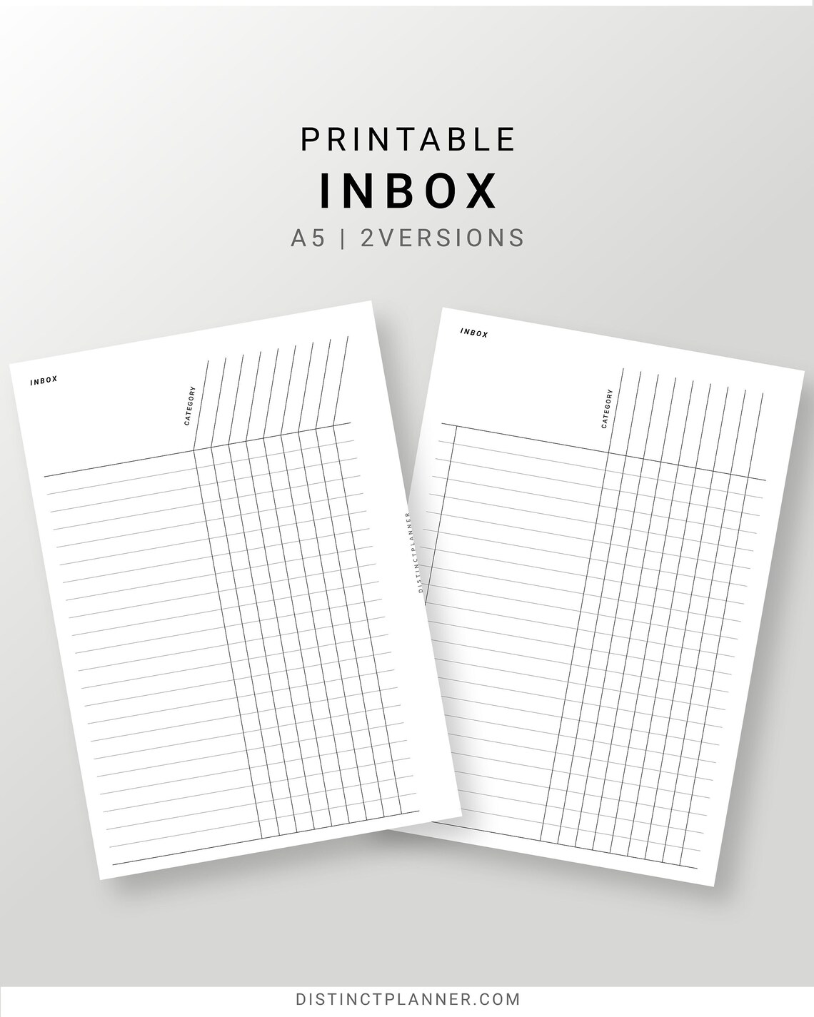 Printable Inbox A5 Size Inbox Planner Inserts Inbox Tracker - Etsy