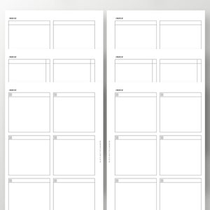 Inbox Planner Inserts A5 Inbox Template for Minimalist Inbox - Etsy