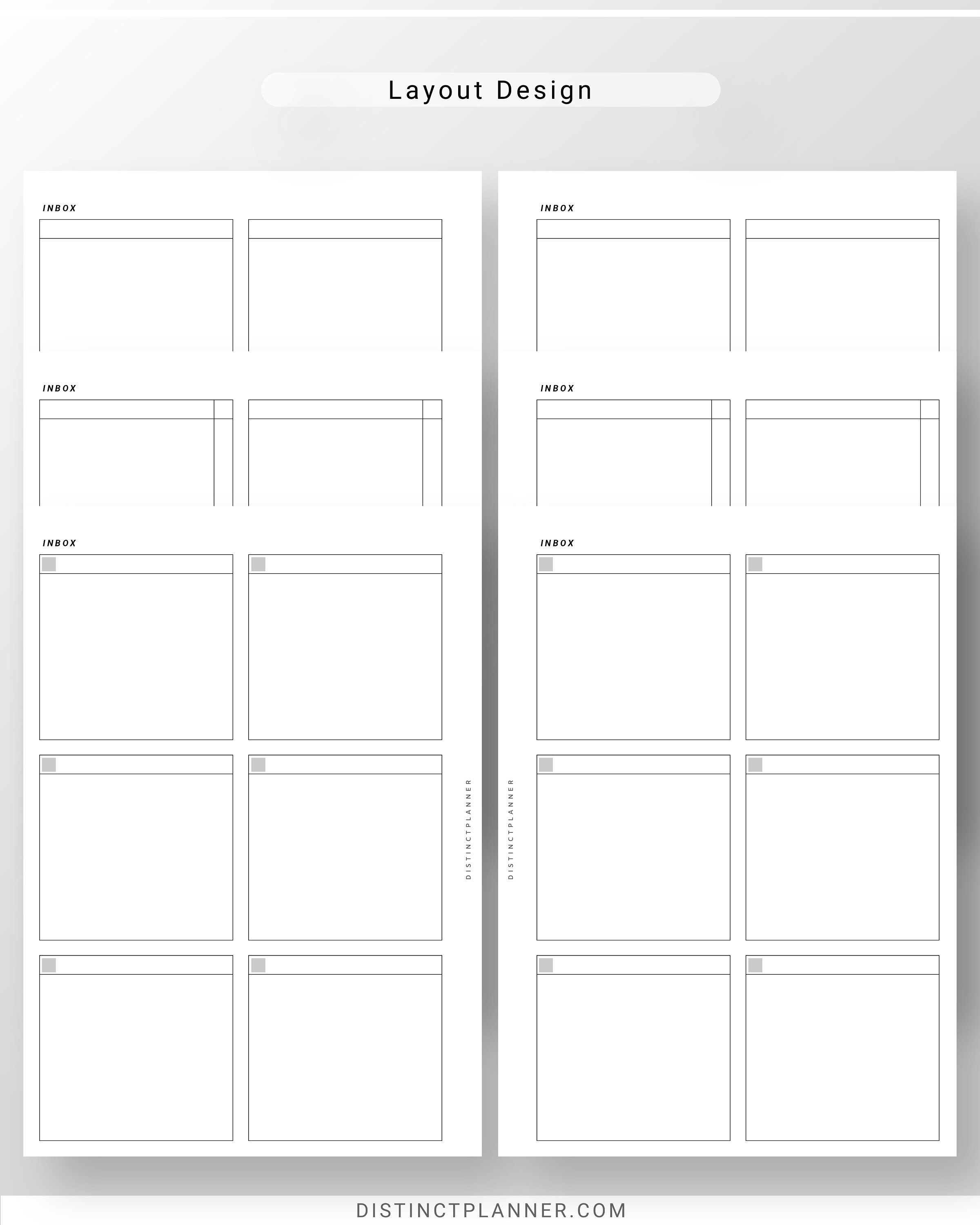 Inbox Planner Inserts, A5 Inbox Template for Minimalist, Inbox Tracker ...