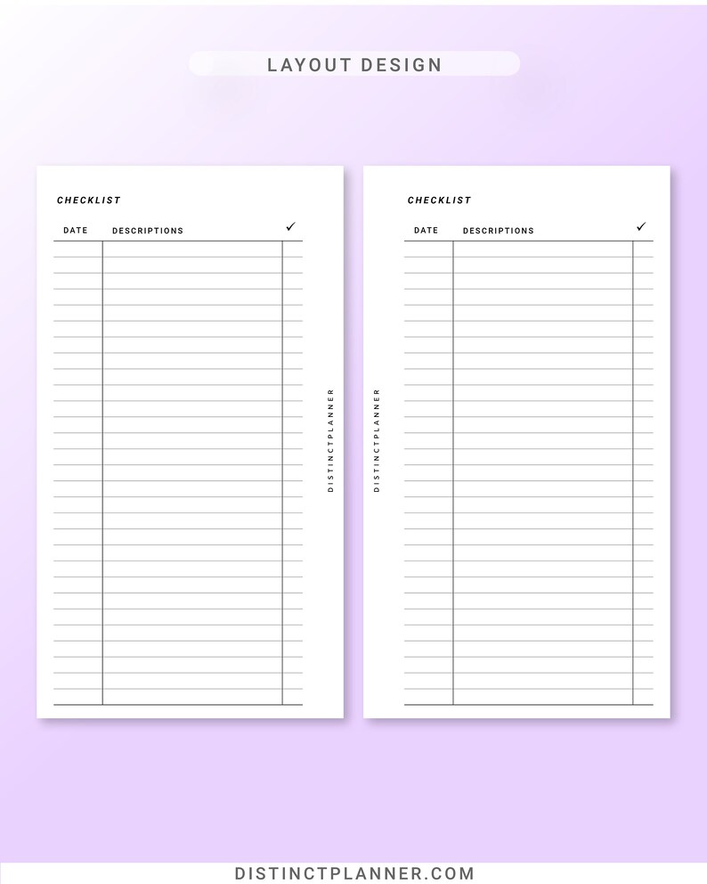 Checklist Printable Personal Task List Template Minimalist To Do List Checklist Printable Personal Task List Template Minimalist To Do List