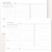 A4 Letter Monthly Overview Horizontal Inserts, Undated Printable ...